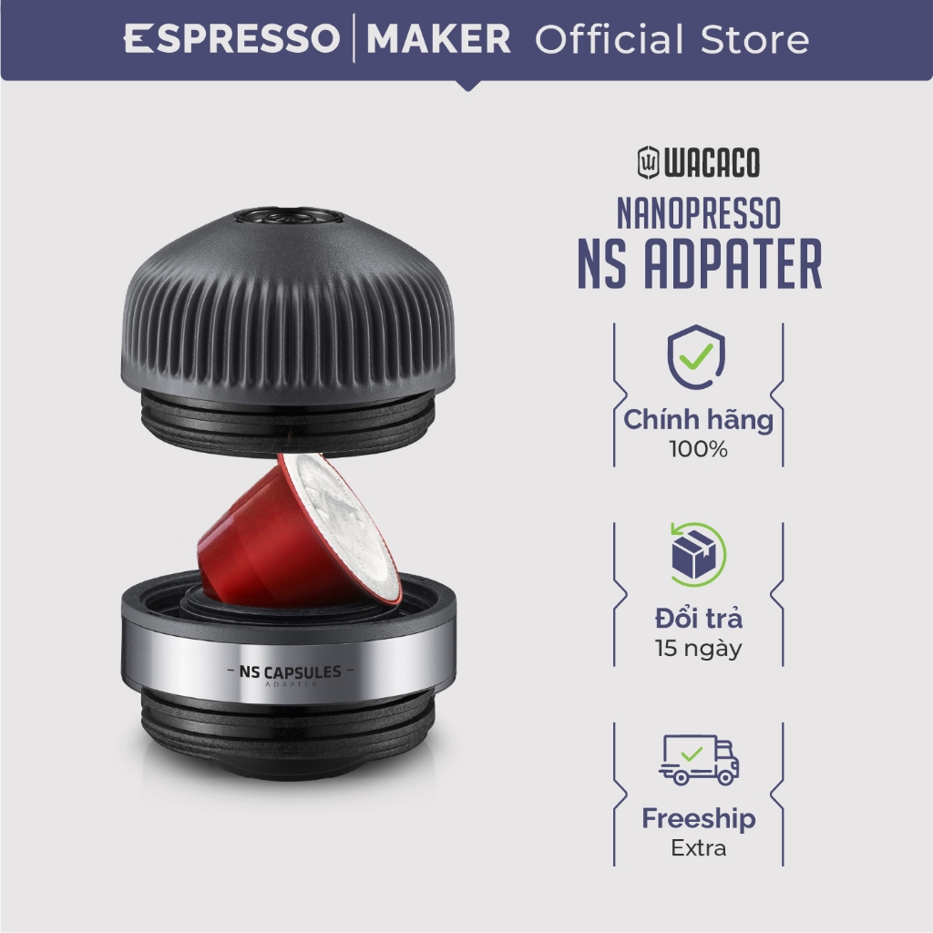 NS Adapter coffee capsule accessory set for Wacaco Nanopresso machine ...