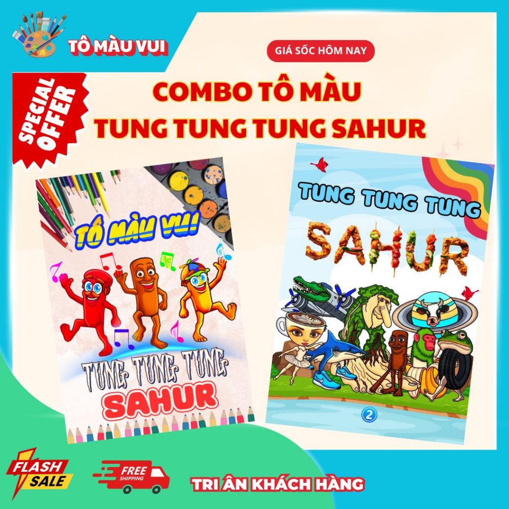 Combo of 2 Sahur Coloring Pages (with colors) – Art Toys & Crafts ...