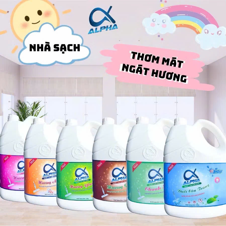 Genuine ALPHA floor cleaner 3.8kg can with wonderful light fragrance ...