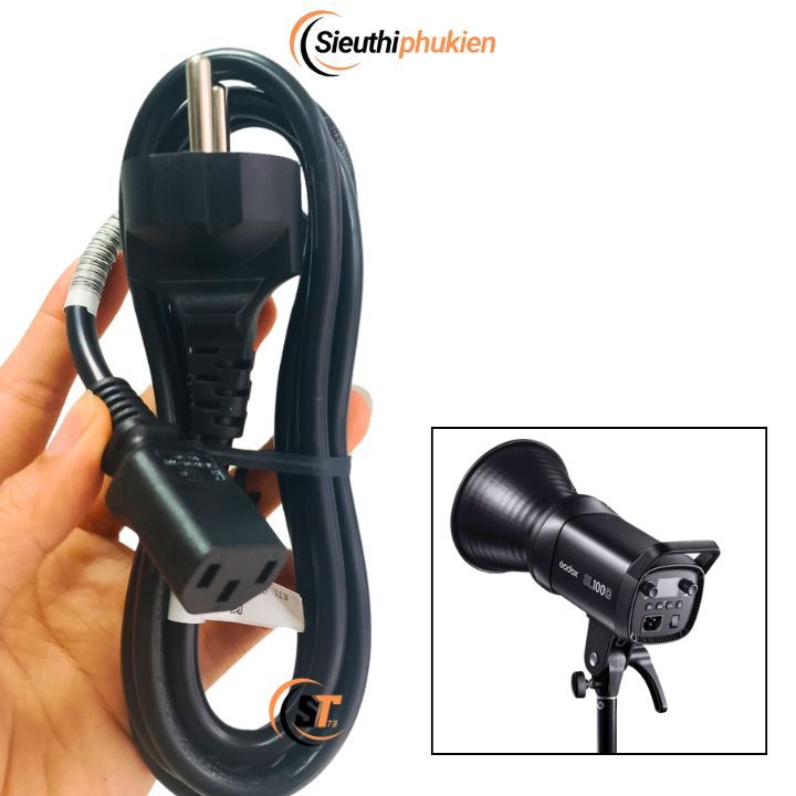 Power cord for Godox SL100D/SL100Bi Video Light Led, 1.5m 3m long ...