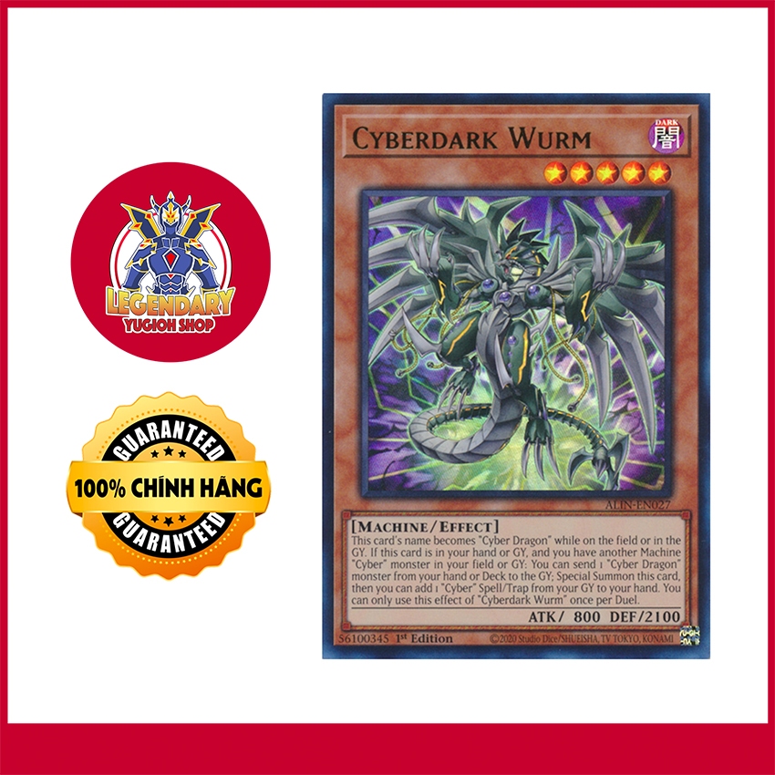 [Original Yugioh Card] Cyberdark Wurm | Shopee Philippines