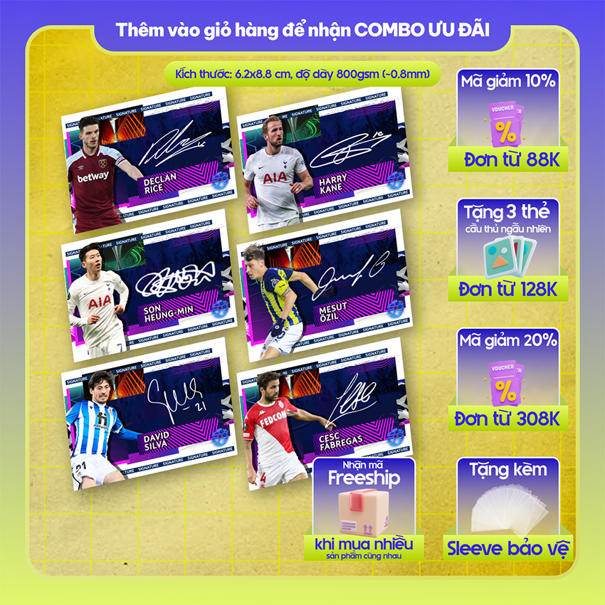 21-22 UCL ALLSTARS | SKYLLECTA Football Player Card | Signature Son Heung-min Harry Kane Rice ...