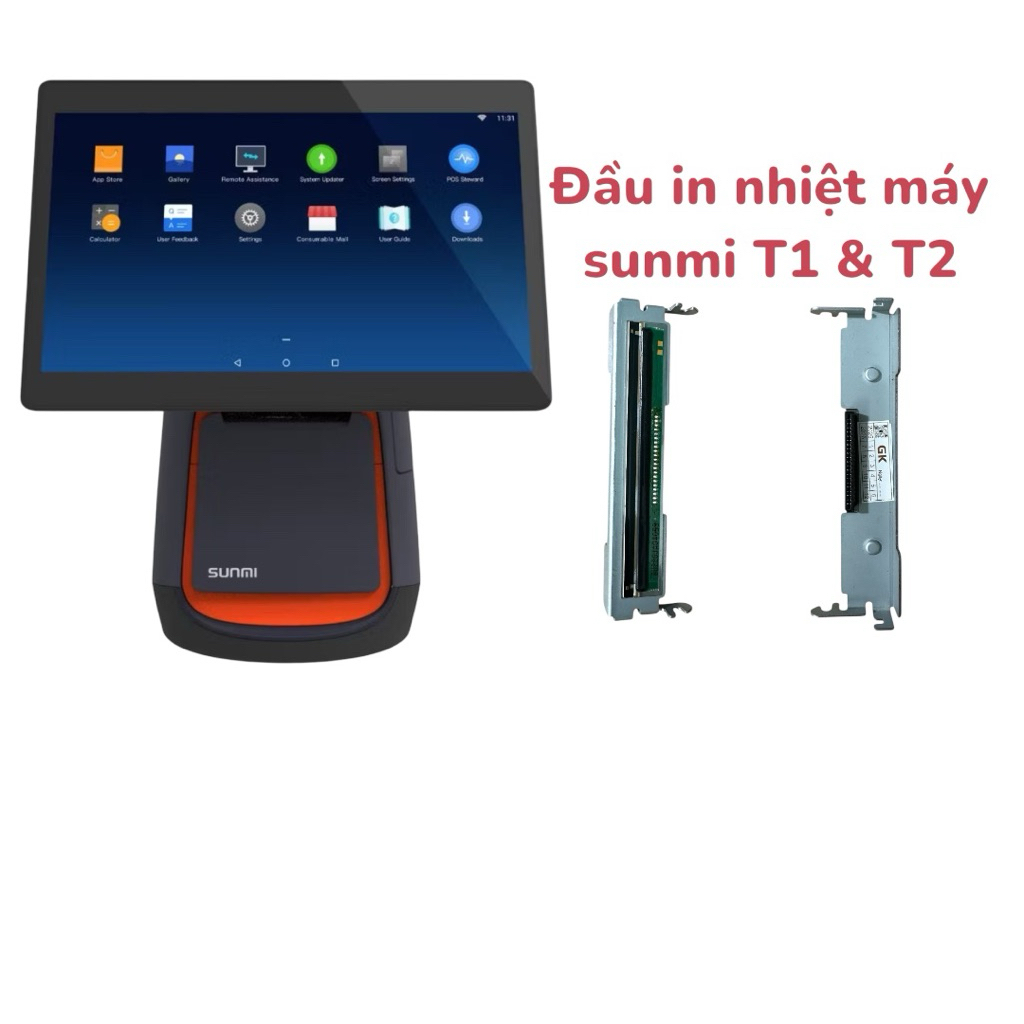 Sunmi T1 T2 thermal print head, Sunmi T Ocha receipt printer heat bar ...