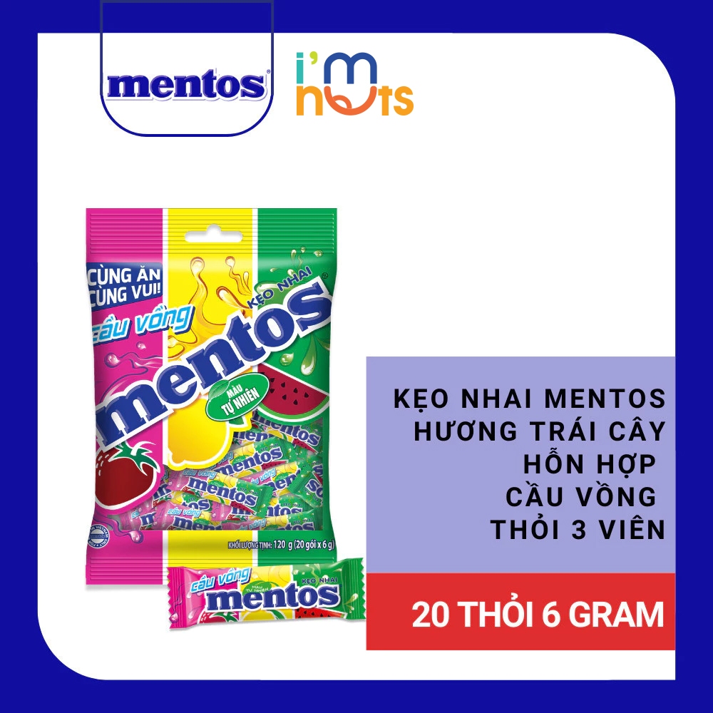 Mentos chewing candy in all flavors in small and large packages ...