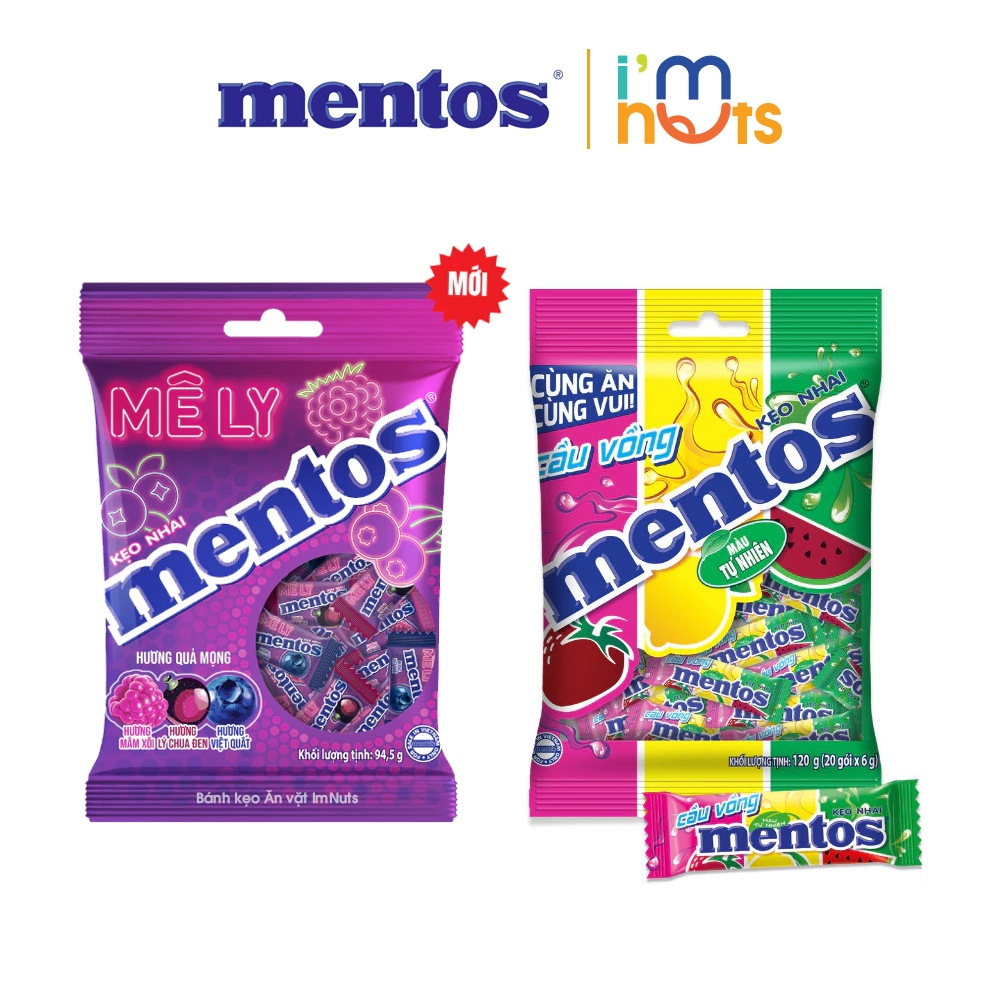 Mentos chewing candy in all flavors in small and large packages ...