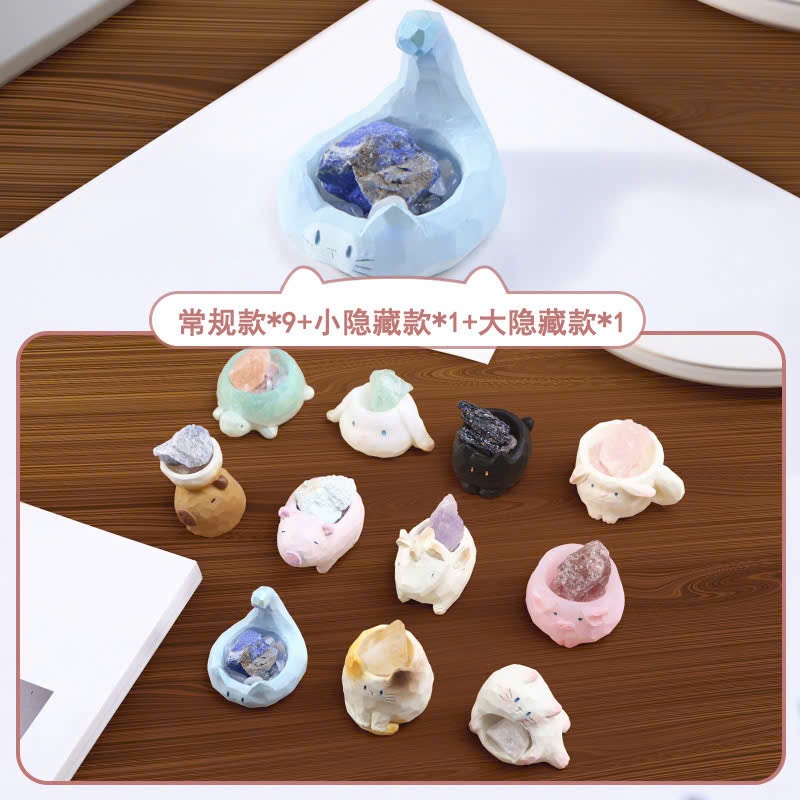 Blindbox Animal PAI Crystal - Blind box of adorable gemstone pet model ...