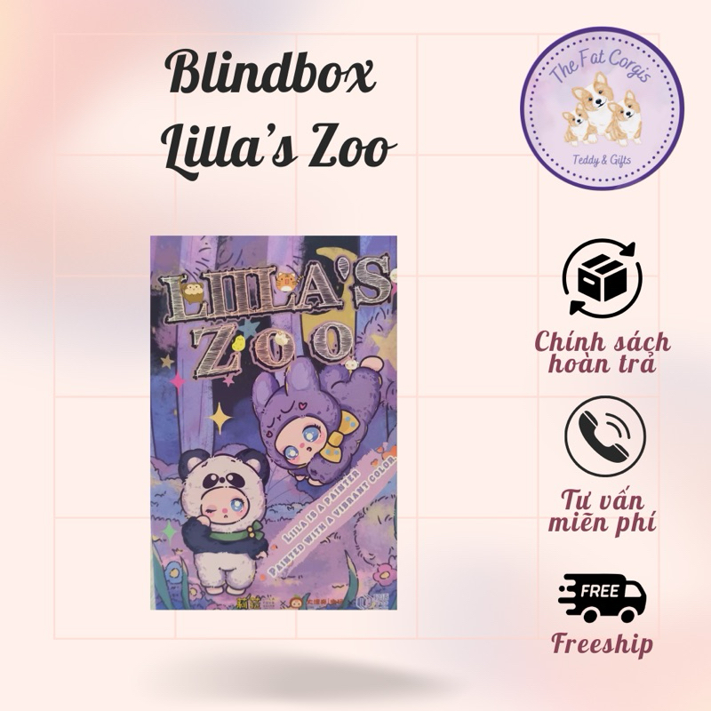 Blindbox blind box Lilla Zoo teddy bear keychain | Shopee Philippines
