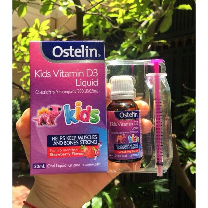 Vitamin D3 supplement syrup for children from 6 months old, Ostelin ...