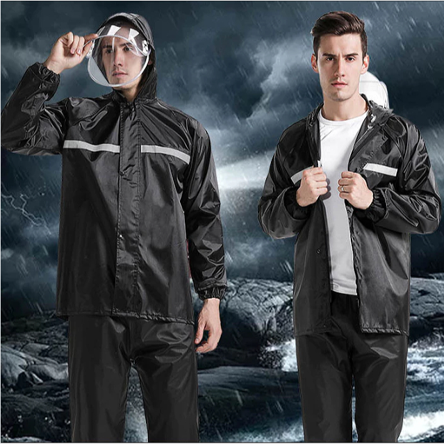Fashionable Long Rain Suit for Full Body and Storm Protection (Jacket ...