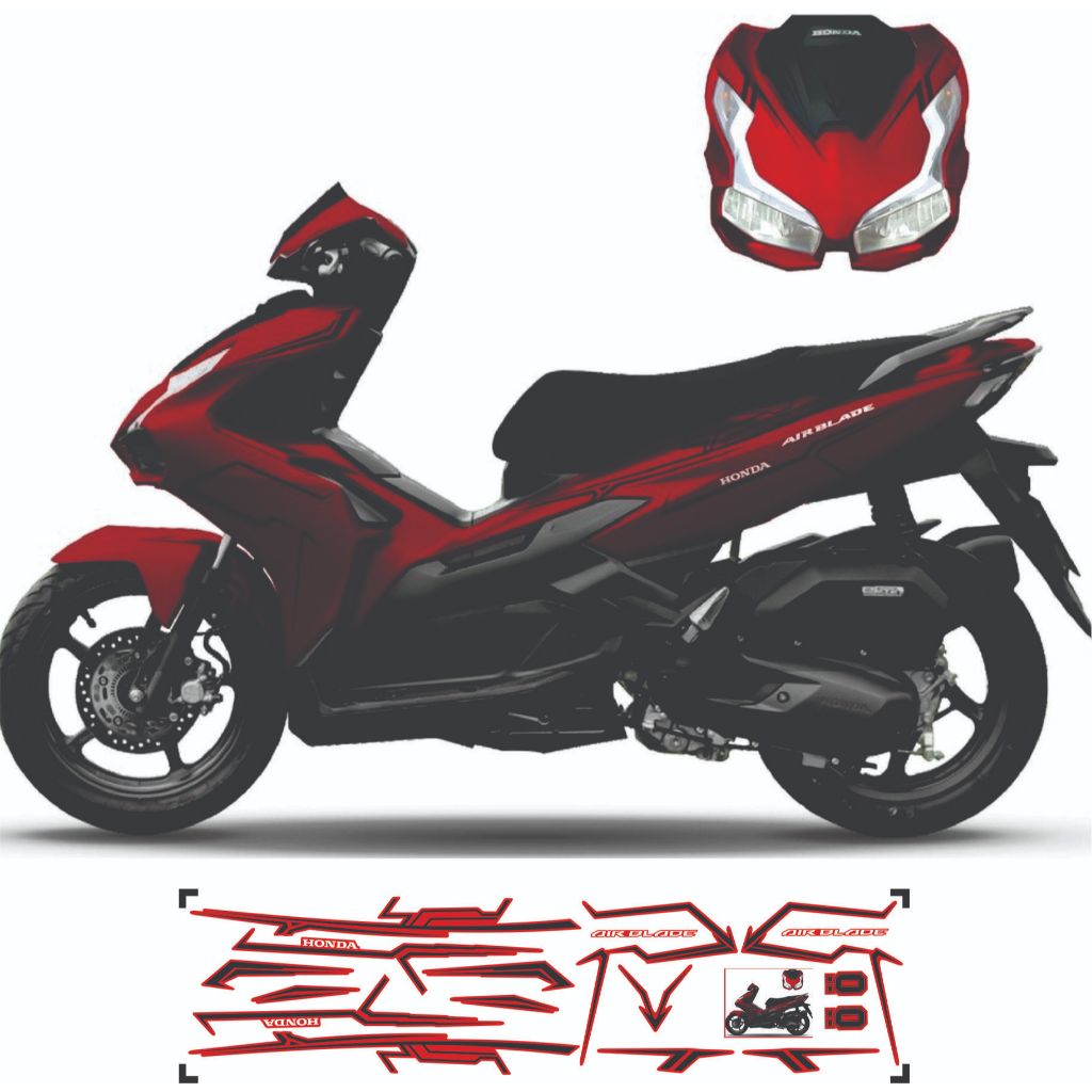 AirBlade 2023-2025 Motorcycle Stickers Personalized Thread Stamp Design ...