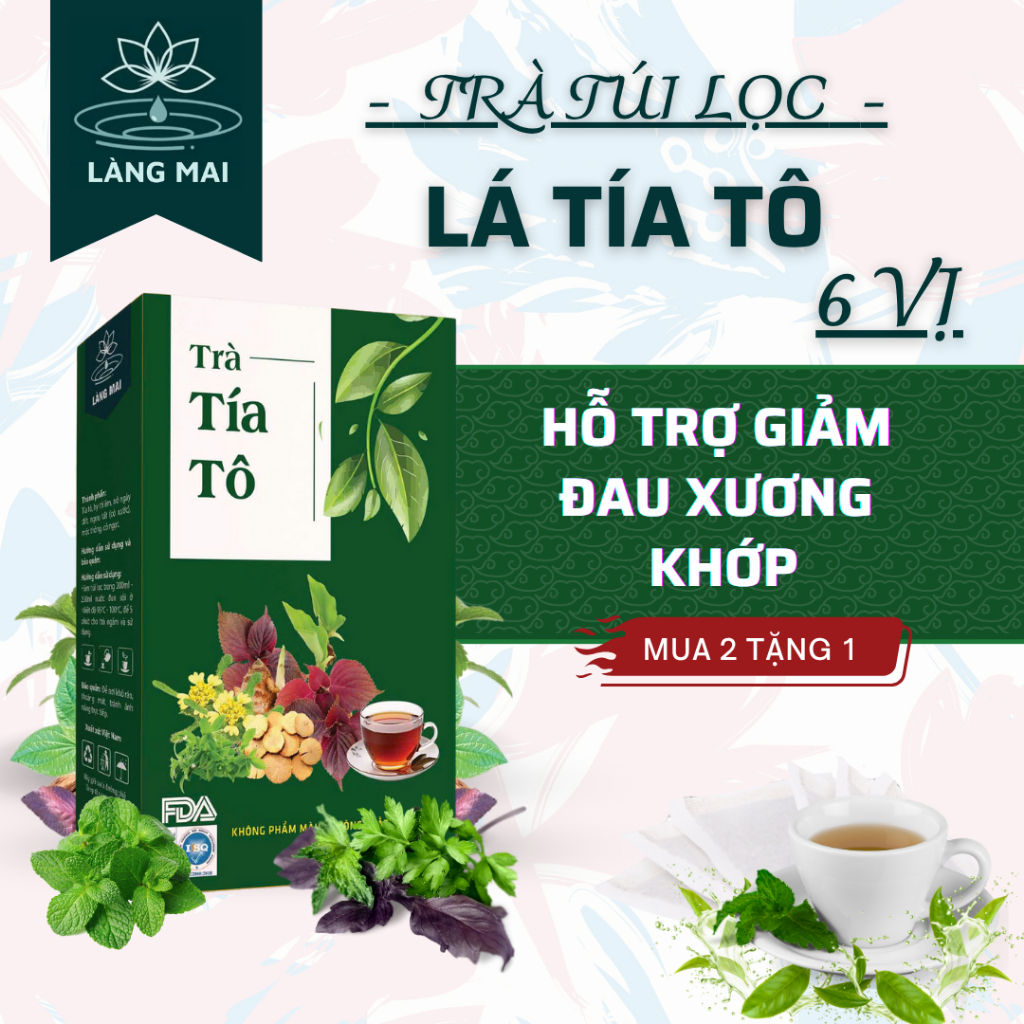 LANG MAI perilla leaf tea Supports the reduction of bone and joint pain ...