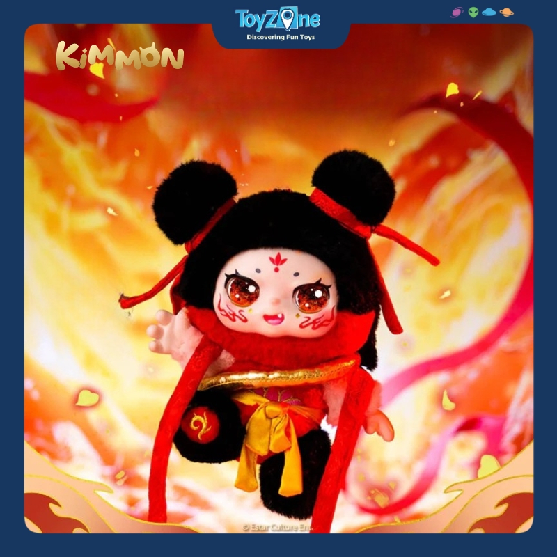 Kimmon Nezha Flame Yuanling Limited Edition Plush Teddy Bear Keychain ...