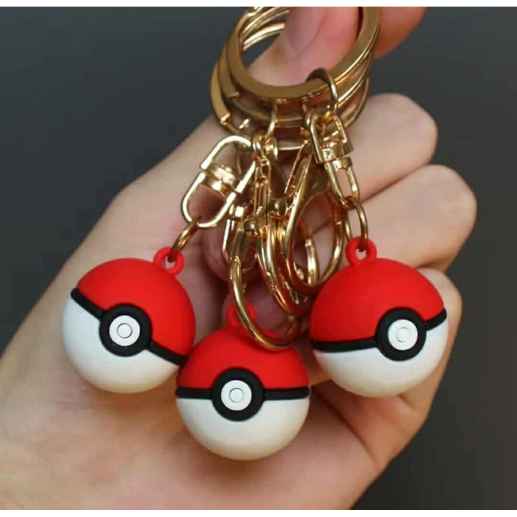 Sharp 3D keychain shaped like a cute pikachu ball | Shopee Philippines