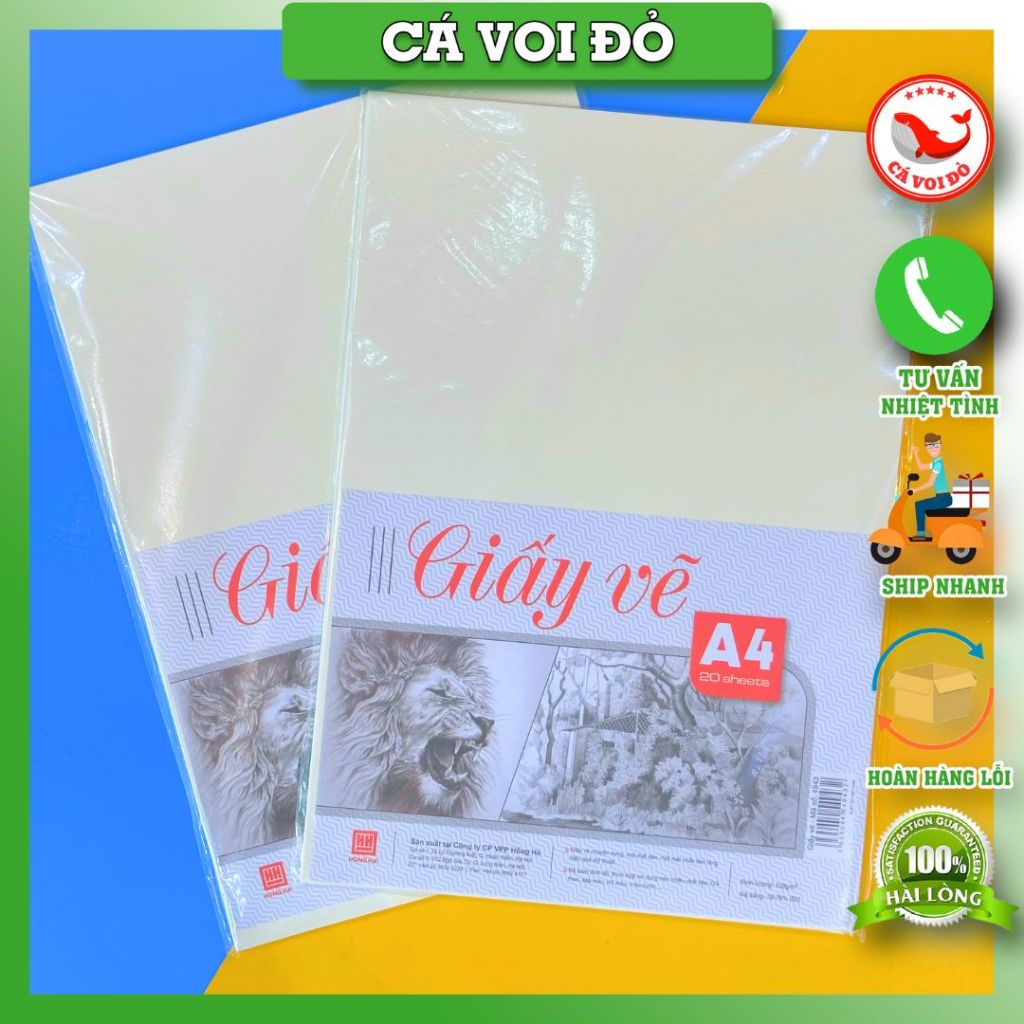 Combo of 5 files of A4 drawing paper Hong Ha 4943 | Shopee Philippines