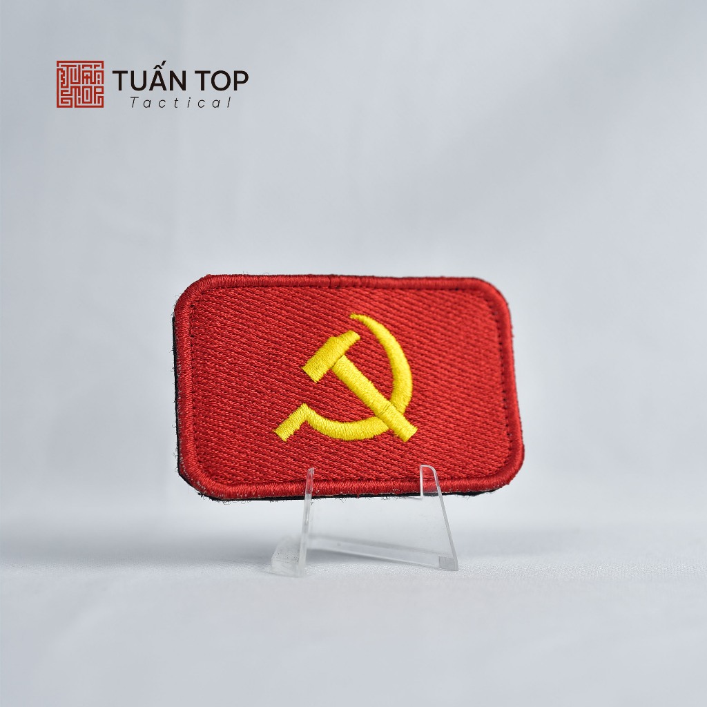 Embroidered patch of Vietnam Communist Party Flag - Velcro patch - TUAN ...