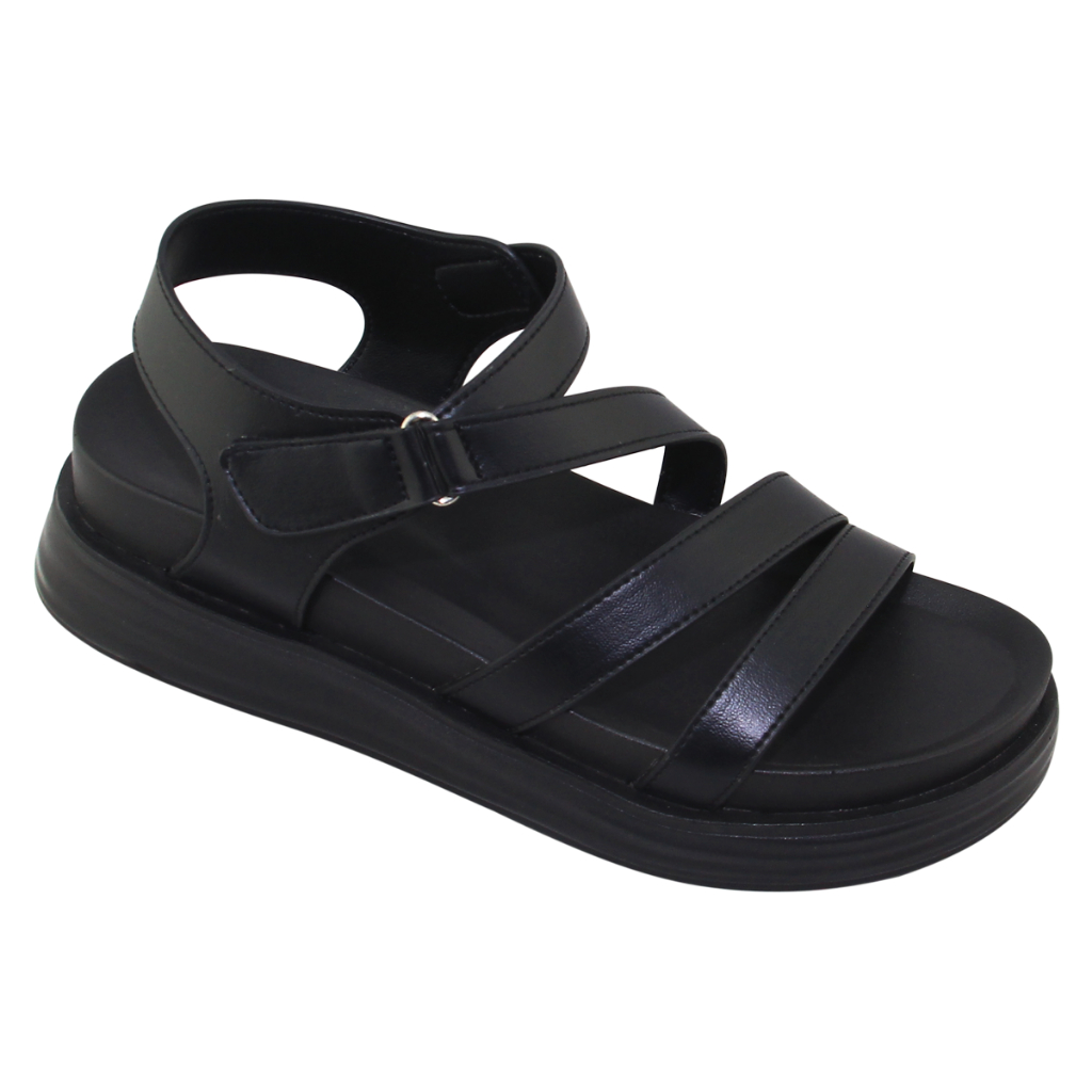 Bita's SHANAH.04 Women's Flat Sandal (Black + Cream + Smoke Gray) | Shopee Philippines