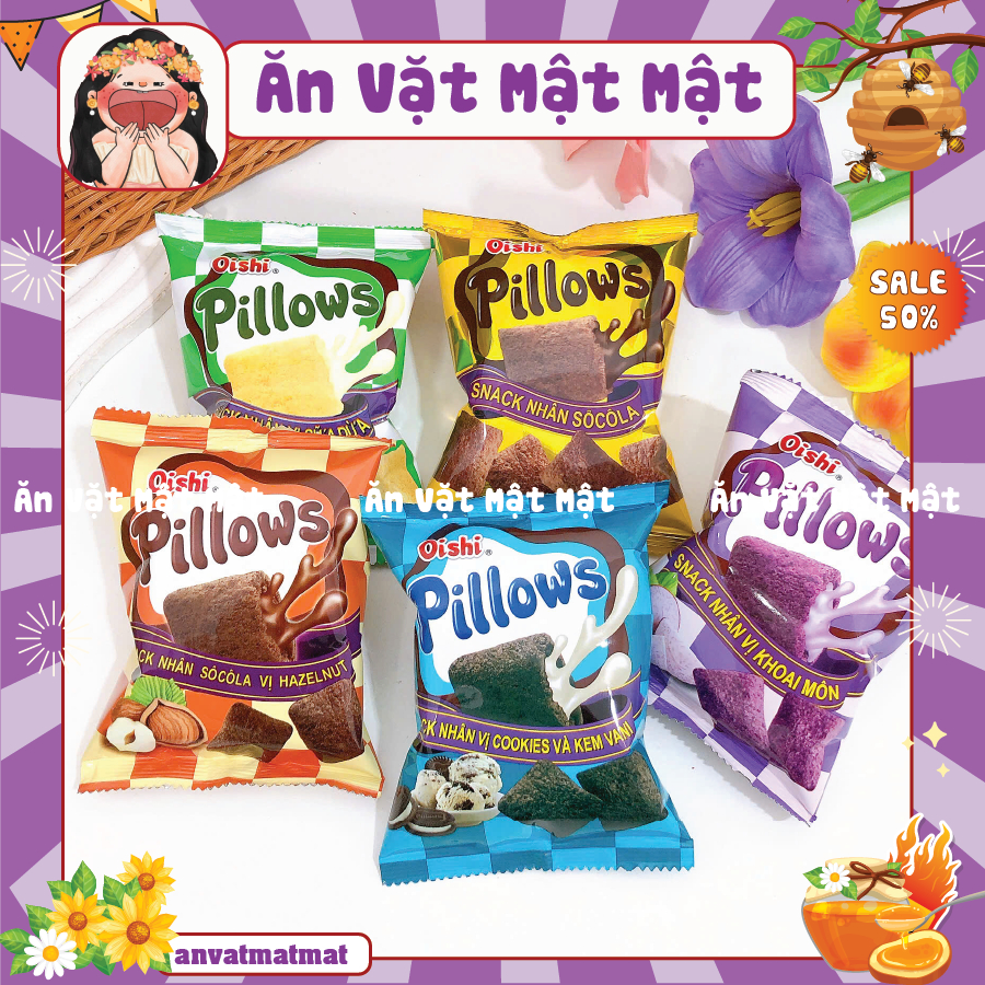 [COMBO 5 PACK] Oishi Snack Pillows with Coconut Milk - Chocolate ...