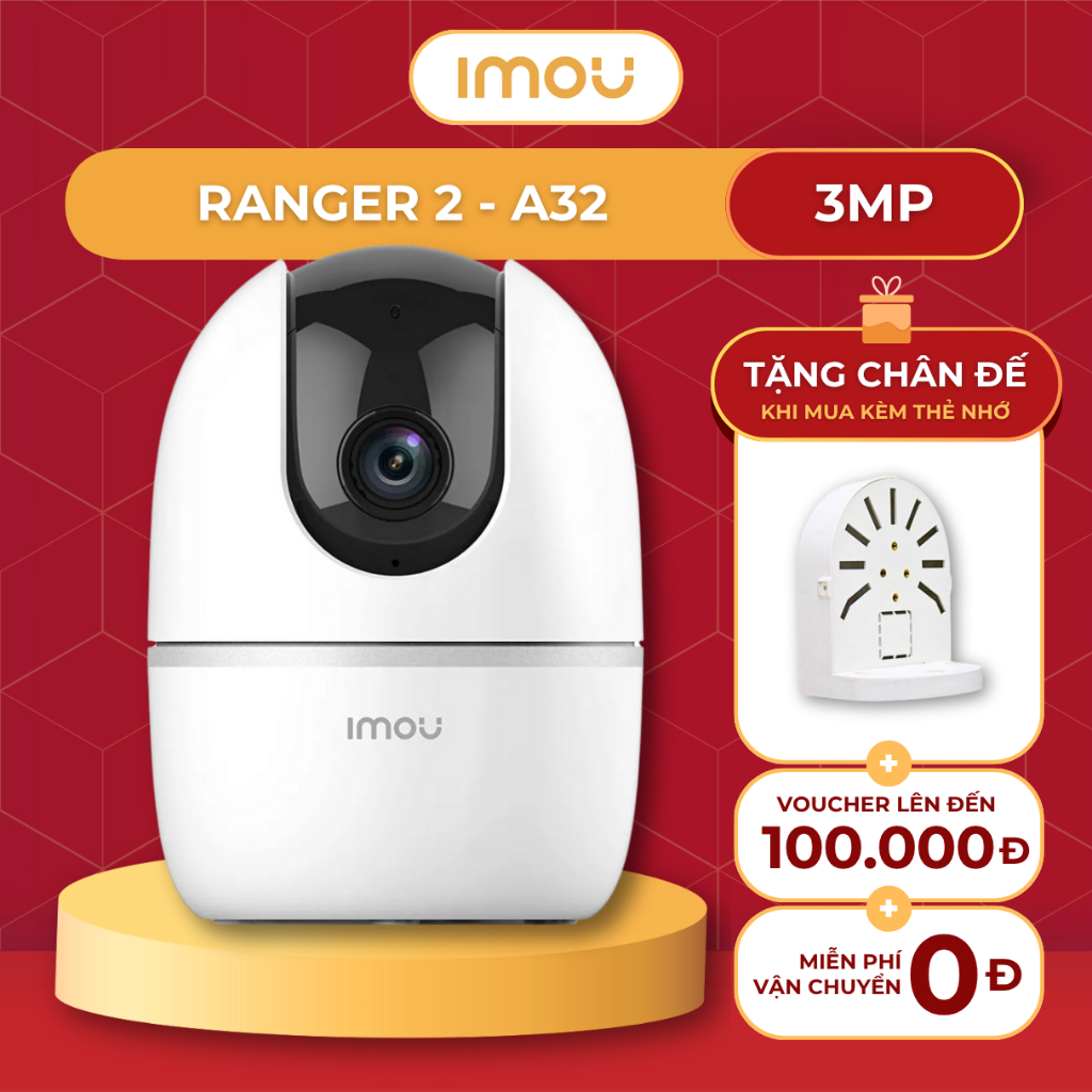 IMOU Ranger 2 A32 3MP Indoor Camera - 360 Scanning Resolution - IPC ...