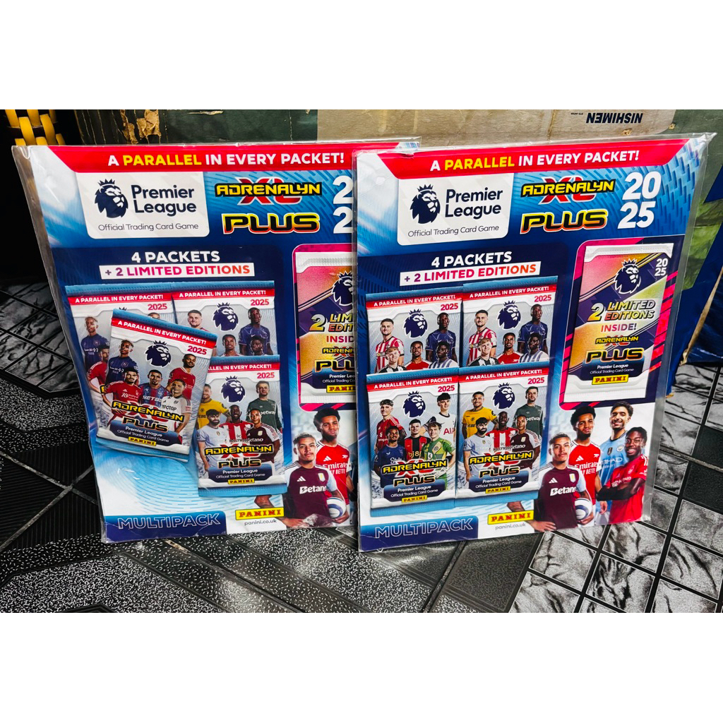 COMBO 2 PACK MULTIPACK PANINI PREMIER LEAGUE PLUS 24/25 PLAYER CARD (68 ...