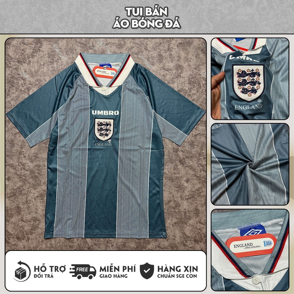 Retro Gray England Team Shirt 1996 | Premium Retro Football Shirt ...