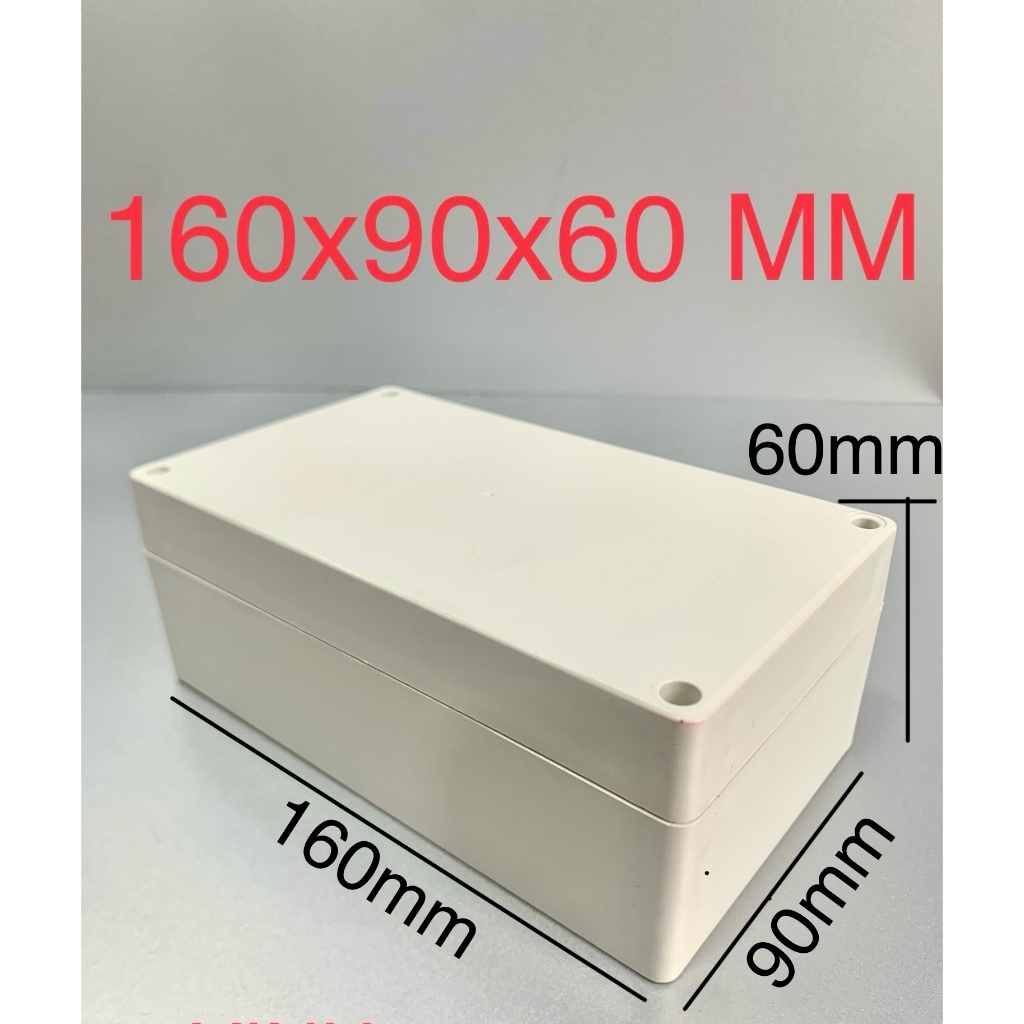 Box 160x90x60mm comes with screws and waterproof rubber seals. Plastic ...