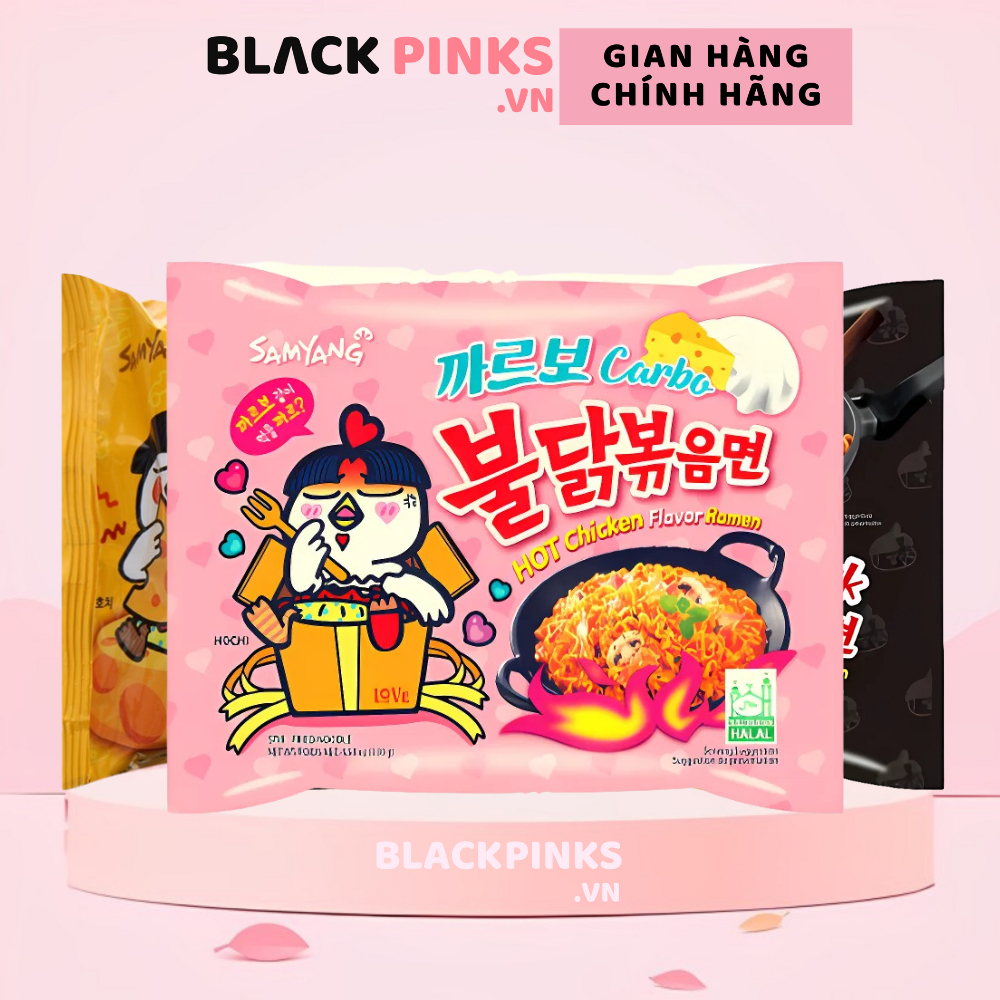 Samyang spicy chicken dry noodles traditional flavor/Italian Carbonara ...
