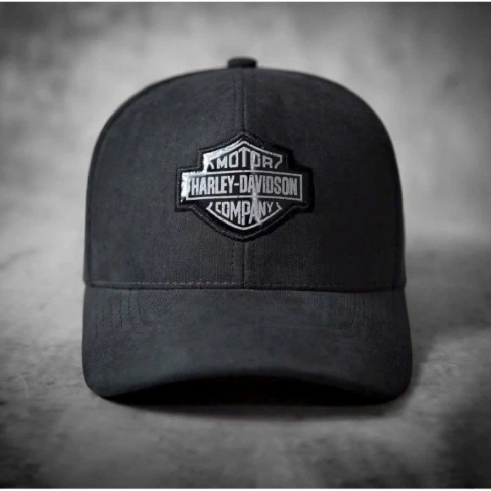 Harley Davision hat and baseball cap mixed with khaki fabric, standard ...