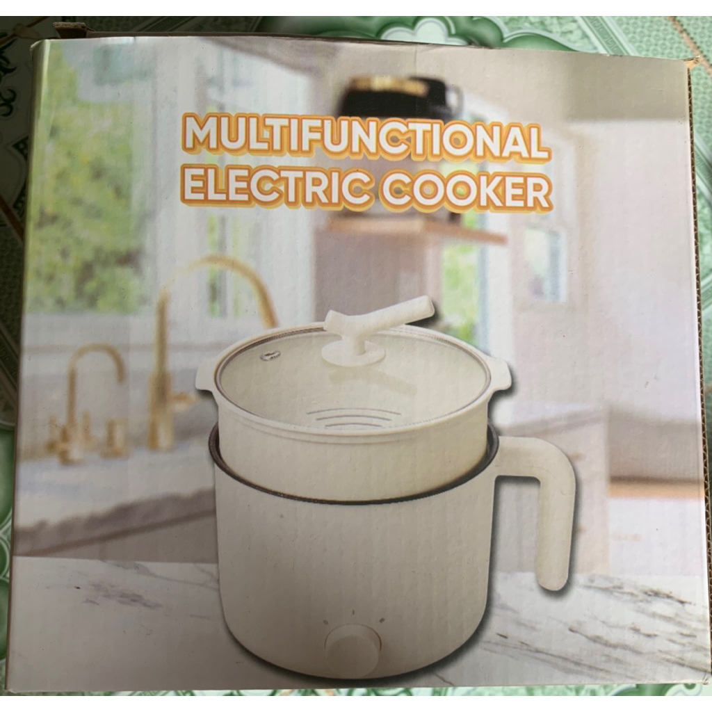 2-layer multi-function electric pot used for cooking, steaming, stir ...