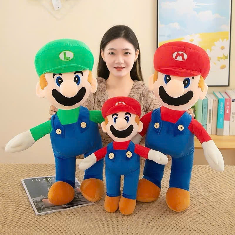 Mario Teddy Bear - Super Mario Bros Plush Plush Luigi Doll Characters ...