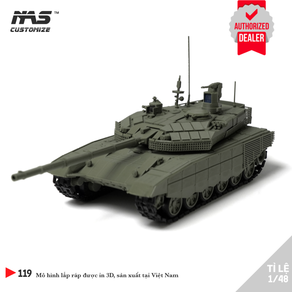 [NAS] Russian tank model T-90M Extended scale 1/48, Russian tank ...