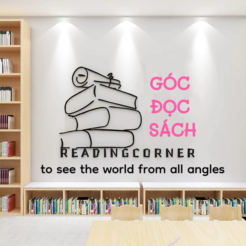 Embossed mica wall murals Reading corners decorate classrooms, librarys ...