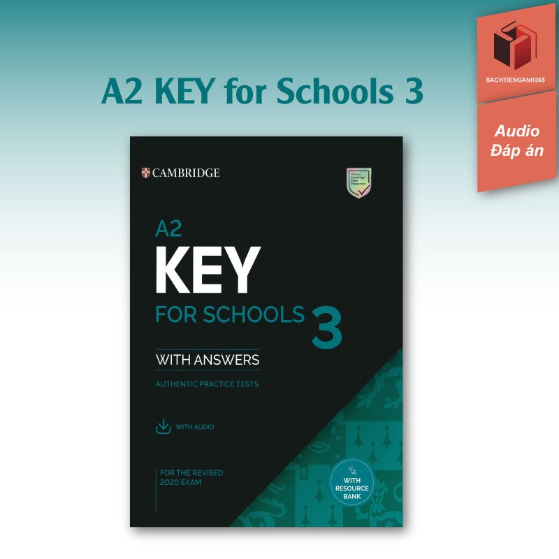Book - A2 KEY for Schools 3 - new edition 2025 effectively practice KET ...