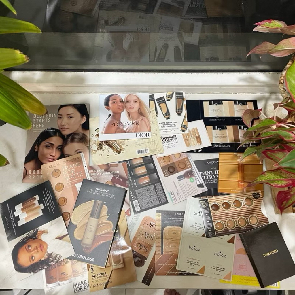 Sample concealer high end makeup by mario, fenty, haus lab, nars, tarte ...
