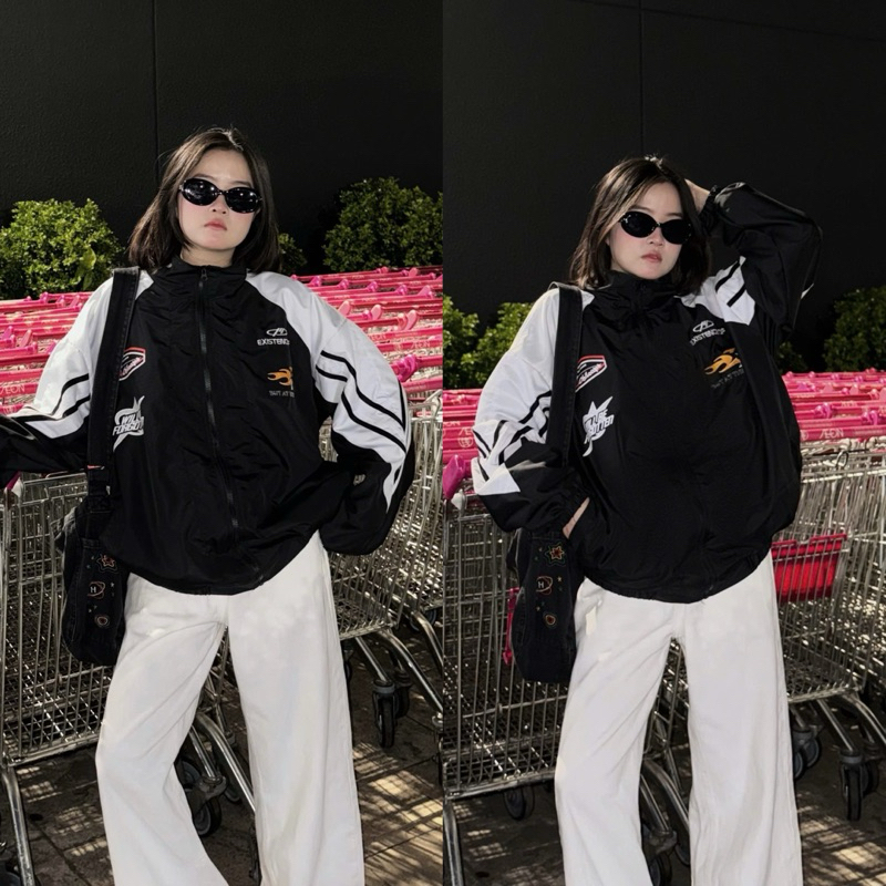 New model windJacket mixed with EASY letter print, super sharp color ...