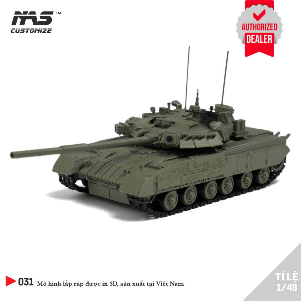 [NAS] Russian tank model T-80U 1/48, Assembly model of Russian tank T-80UK scale 1/48 (ver.2025 ...