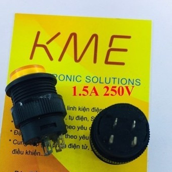 Hold down button R16-503AD 16mm 1.5A 250V yellow with light (2 Pieces ...