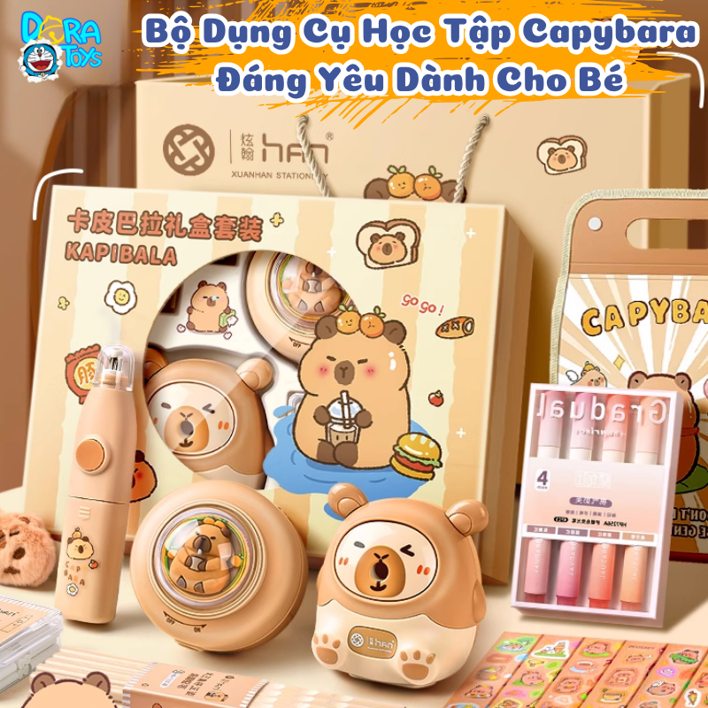 Cute Panda Capybara School Supplies Set for Students - Super Cute ...