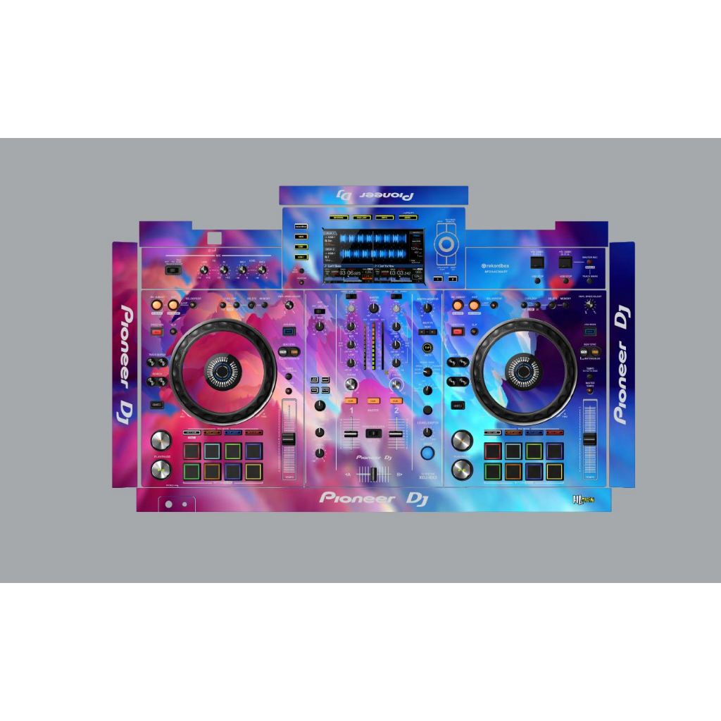Fire Express - DJ Desk Sticker Skin (D7) (XDJ RR / RX / RX2 / RX3 / XZ ...