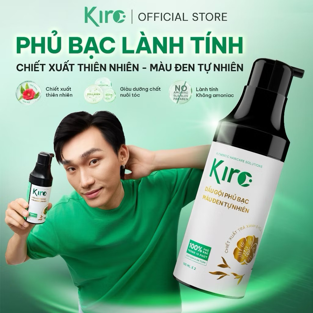 KIRO Natural Black Silver Shampoo - Natural extracts - Safe and benign ...