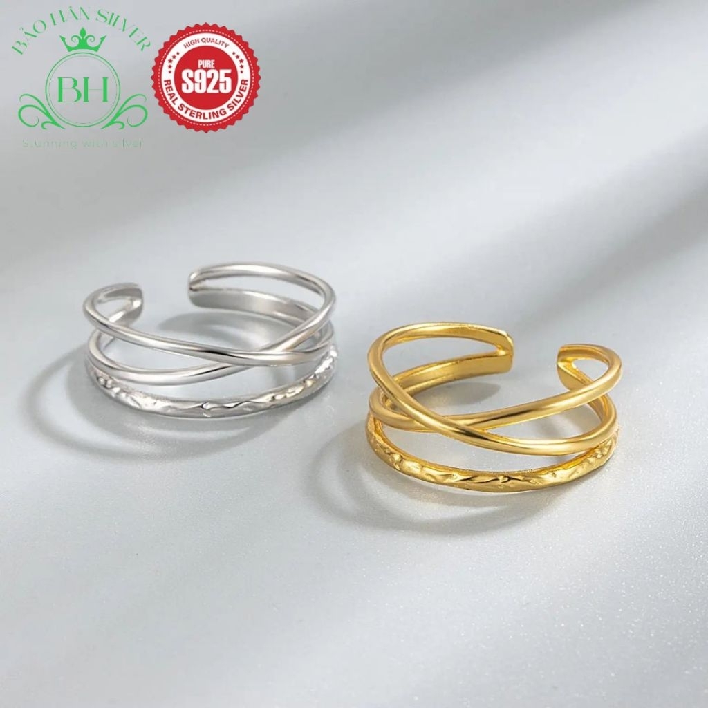 Freesize High quality Italian Silver ring, women's Silver ring, shiny ...