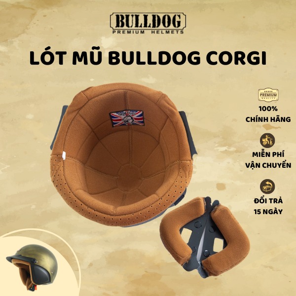 BULLDOG Corgi Helmet Liner Set Washable Breathable Fabric (Not ...