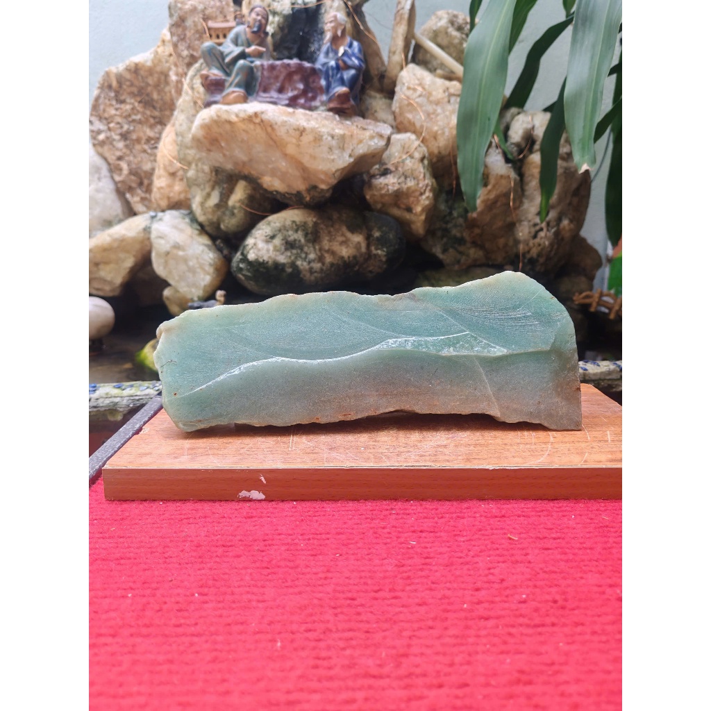 Natural green quartz stone with beautiful shape for collection and feng ...