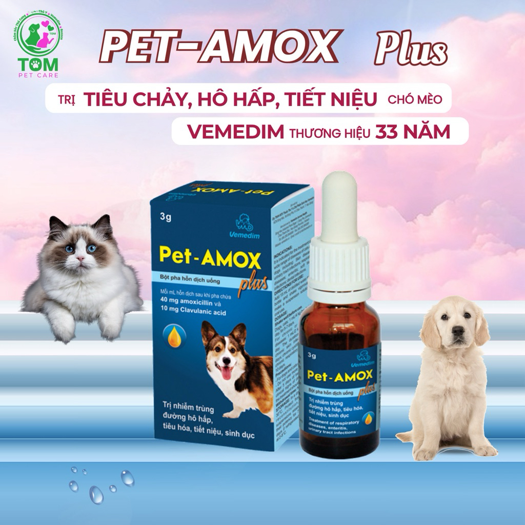Vemedim Pet Amox plus | Treatment of diarrhea, respiratory infections ...
