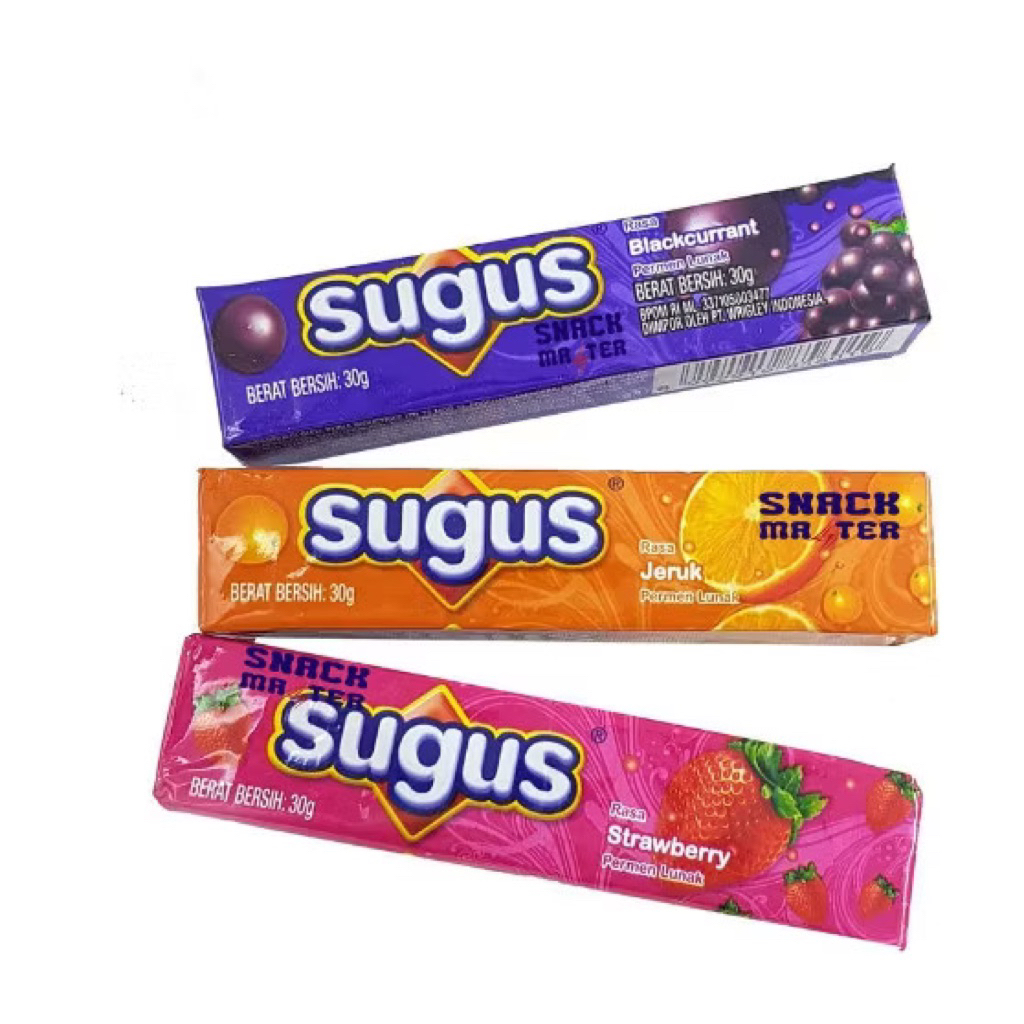 Sugus Soft Candy Bar Grape/Orange/Strawberry Fruit Flavor x 30g ...