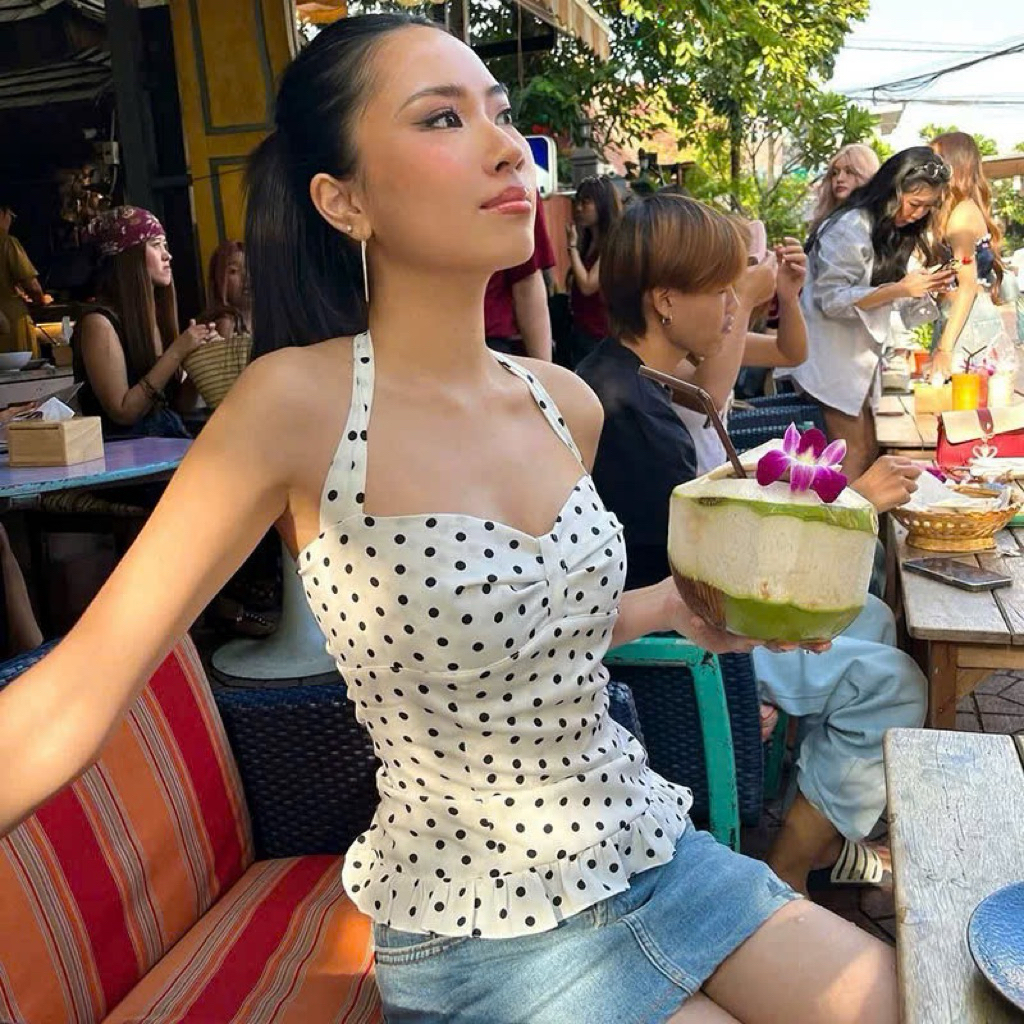 Polka dot camisole (real photo included) | Shopee Philippines