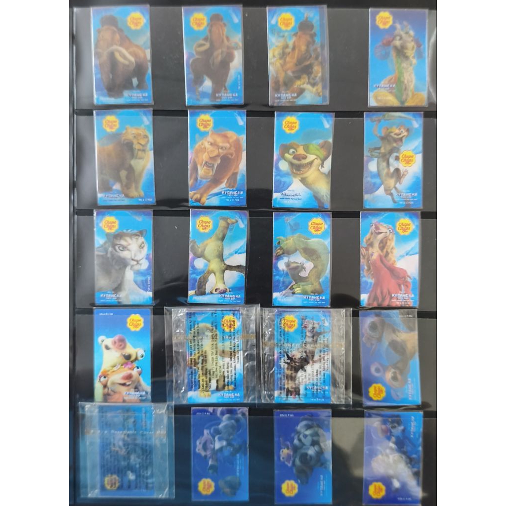 Set of 20 Ice Age Ice Age Cards Chupa Chups Lollipops 2016 - Actual ...