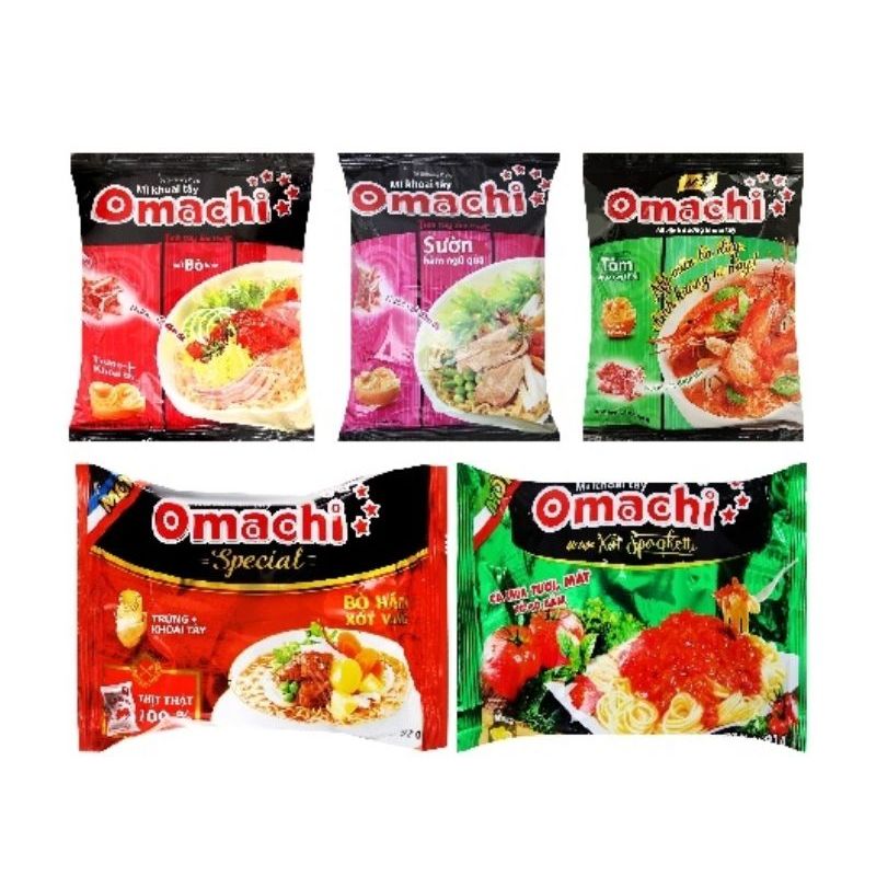 AMMYFOOD - Combo of 5 packs of Omachi potato noodles with stewed beef ...
