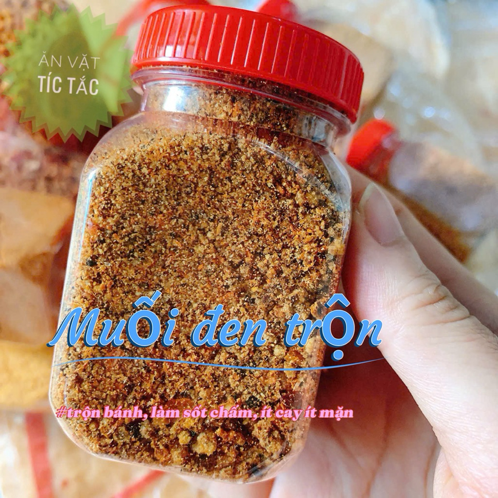 Black pureed salt for dipping rice paper, delicious mixed rice paper ...