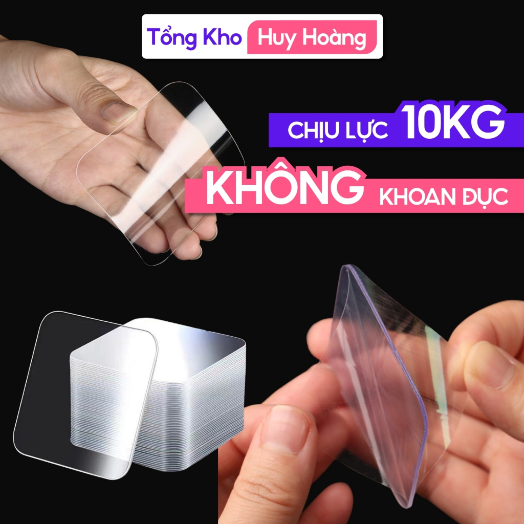 Combo of 50 Nano multi-purpose super-adhesive transparent double-sided ...