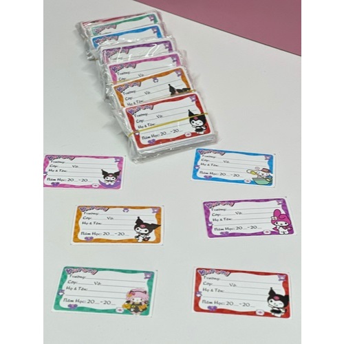 1000 Pre-Adhesive Notebook Labels, Student Notebook Labels | Shopee ...